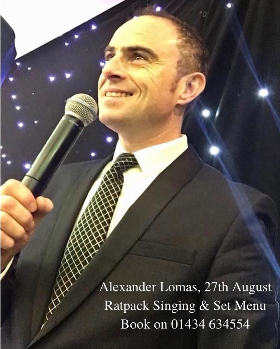 Alex Lomas Rat Pack Music and Italian Dinner - Visit Corbridge